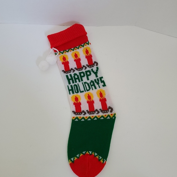 Holiday | Vintage Handmade Happy Holidays Christmas Stocking | Poshmark